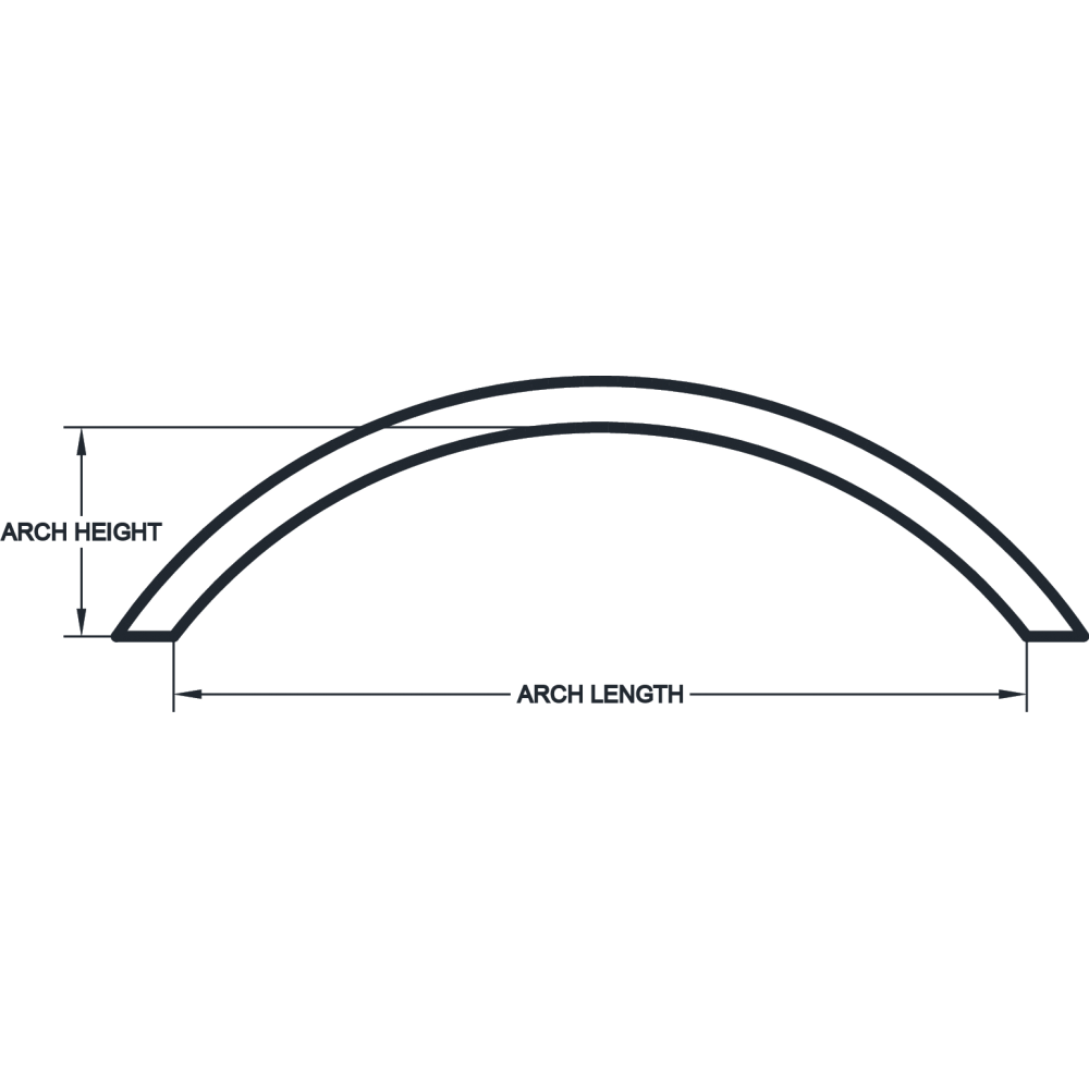 Exterior architectural styrofoam arch
